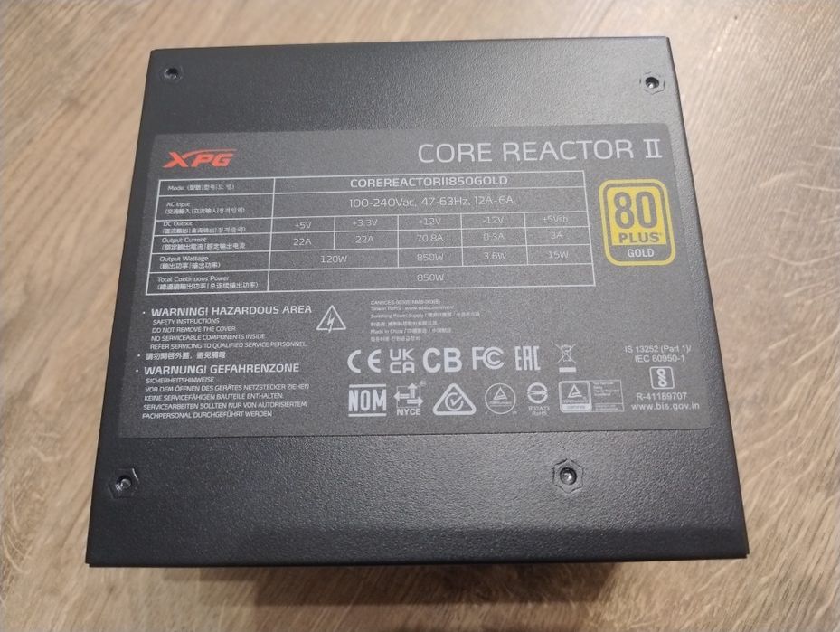 Блок живлення ADATA XPG Core Reactor II 850W 80 plus gold: 3 000 грн ...