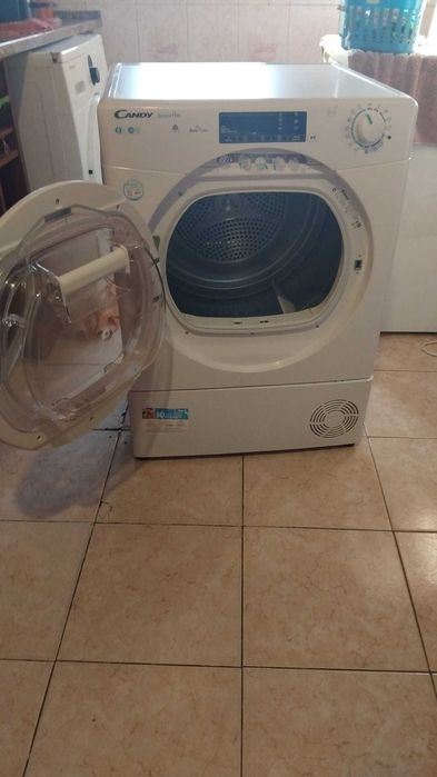 Máquina de Secar Roupa Candy Smart Pro 8 kg - Branco Barreiro E ...