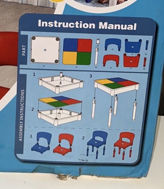 Столик для Лего Lego та два стільчика.: 1 400 грн. - Конструктори ...