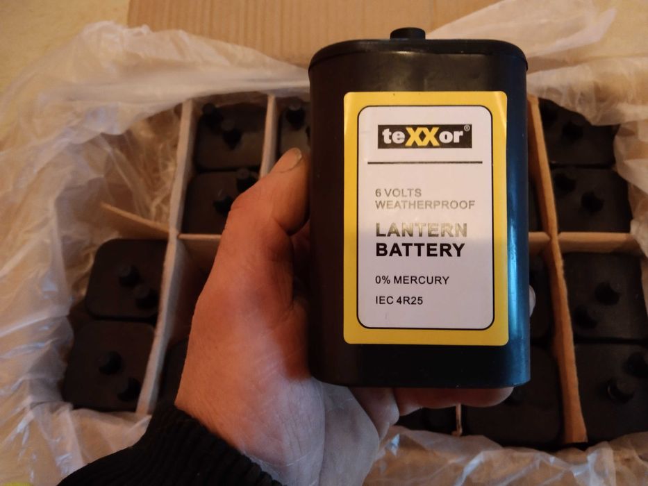 Akumulator 6V do lamp drogowych texxor lantern battery IEC 4R25 ...