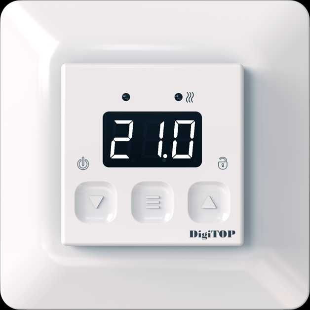 Терморегулятор для теплого пола/теплої підлоги DigiTOP TS-1F, датчик: 990 грн. - Кліматичне ...