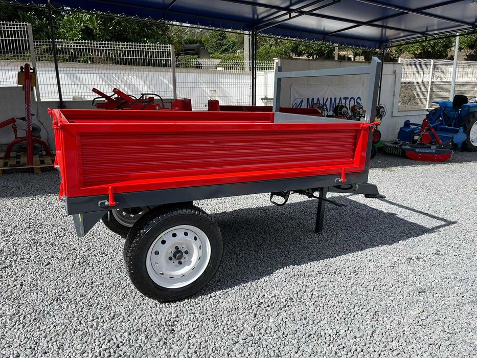 Reboque/Atrelado para mini trator hidráulico NOVO Bougado (São Martinho ...