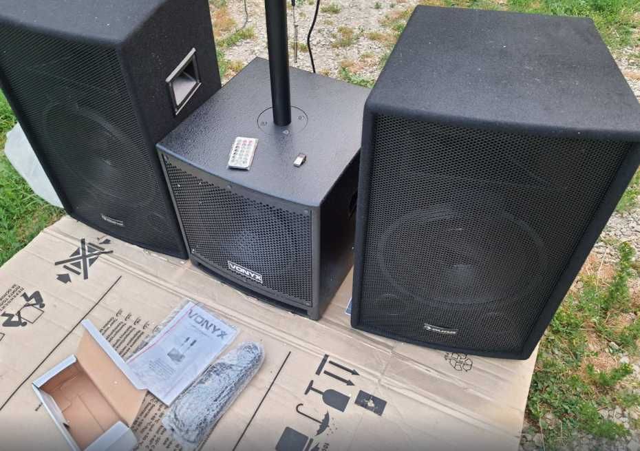 Активный сабвуфер и колонка от комплекта Vonyx VX1000BT Пульт USB BT: 6 ...