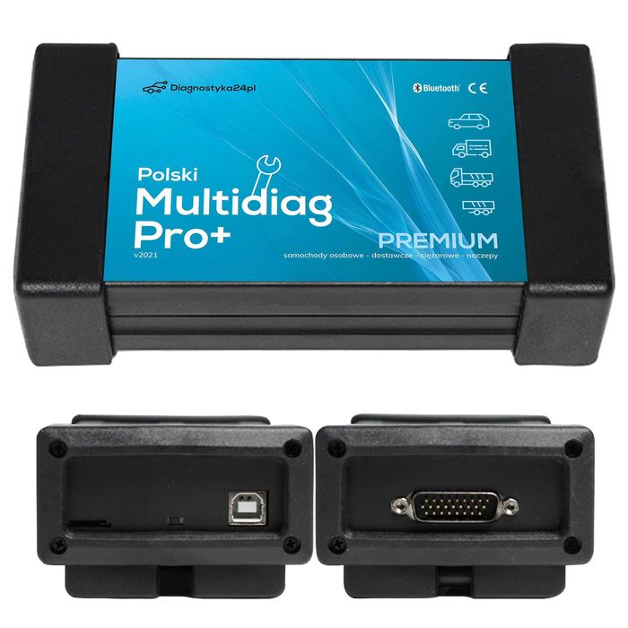 FULL ZESTAW Tester diagnostyczny Polski Multidiag Pro+ jak DELPHI VCDS ...
