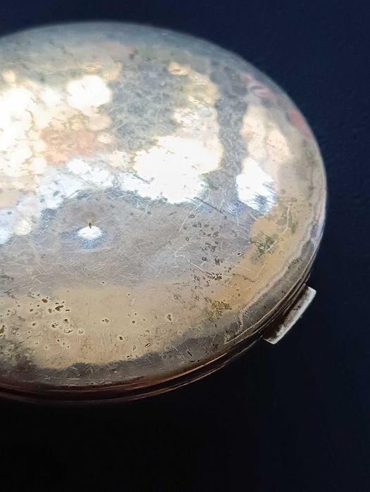 Platerowane lusterko/puderniczka firmy WMF - rarytas Wrocław Fabryczna ...