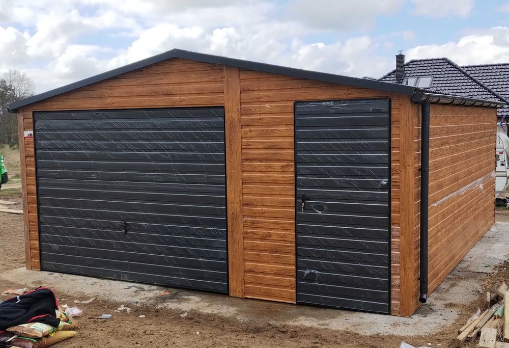 Garaż 5x5, 6x5, 3x5 drewnopodobny, blaszaki, hale, profil zamknięty ...