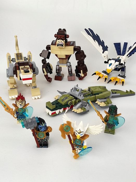 РІДКІСНІ 4 НАБОРИ Lego chima 70123 70124 70125 70126 лего мех тварини ...