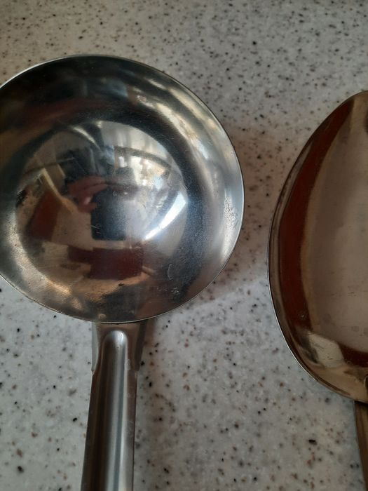 Ложка раздаточная Половник СССР Толстая нержавейка Качество Клеймо ЛОТ ...