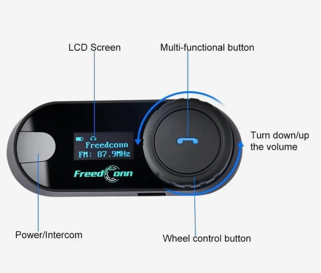 Мотогарнитура Freedconn T Com SC c LCD экраном: 1 500 грн. - Навушники ...