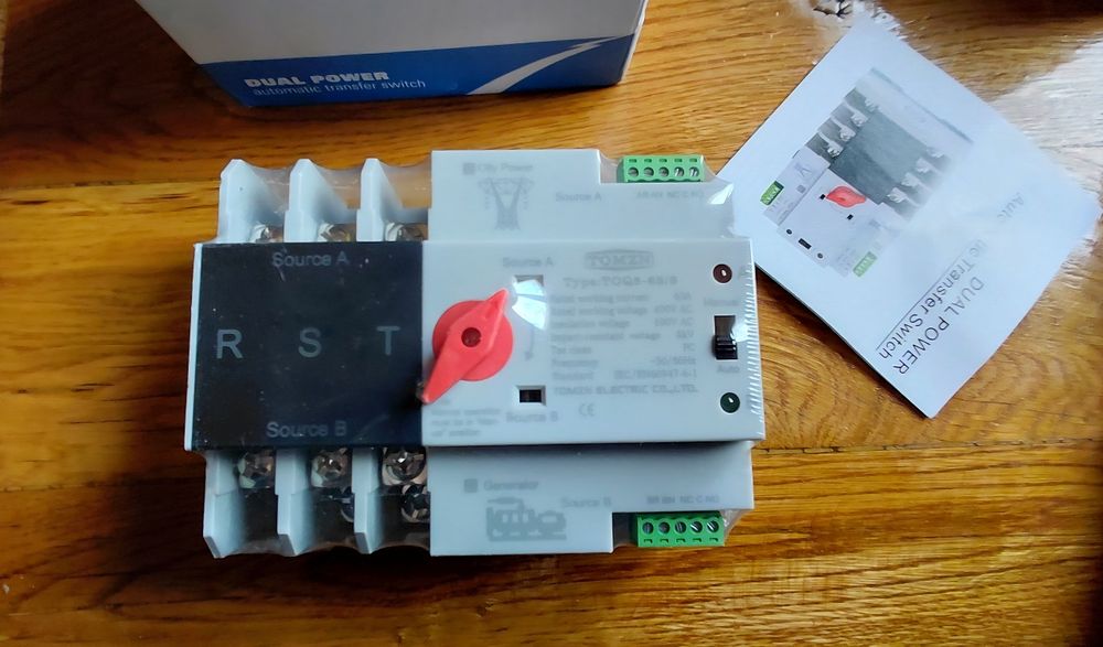 Автомат введення резерву АВР Tomzn TOQ5-63/125/2,3,4 2P: 1 370 грн ...