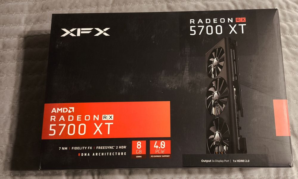 Karta graficzna XFX AMD Radeon RX5700 XT . Super stan Zakrzewo • OLX.pl
