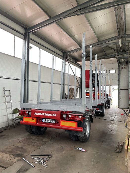 Scania do lasu drewna 6x4 r730 loglift 96s zestaw przyczepa Pyrzyce ...