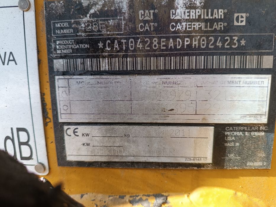 CAT 428E 2011r koparko ładowarka Ruda Śląska • OLX.pl