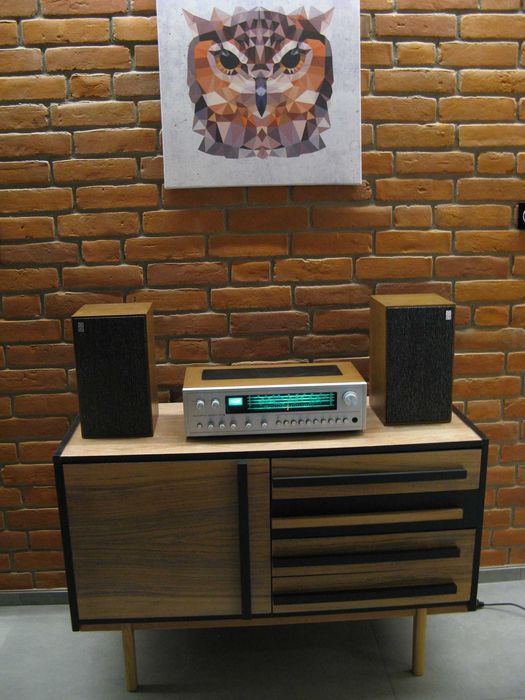 Amplituner ELIZABETH 203 UNITRA (1976r.) z kolumnami VINTAGE PRL Będzin ...