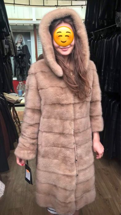 Норкова шуба трансформер колір куниці 110 см S M розмір 40 19 000 грн Шуби кожухи Кілія на Olx