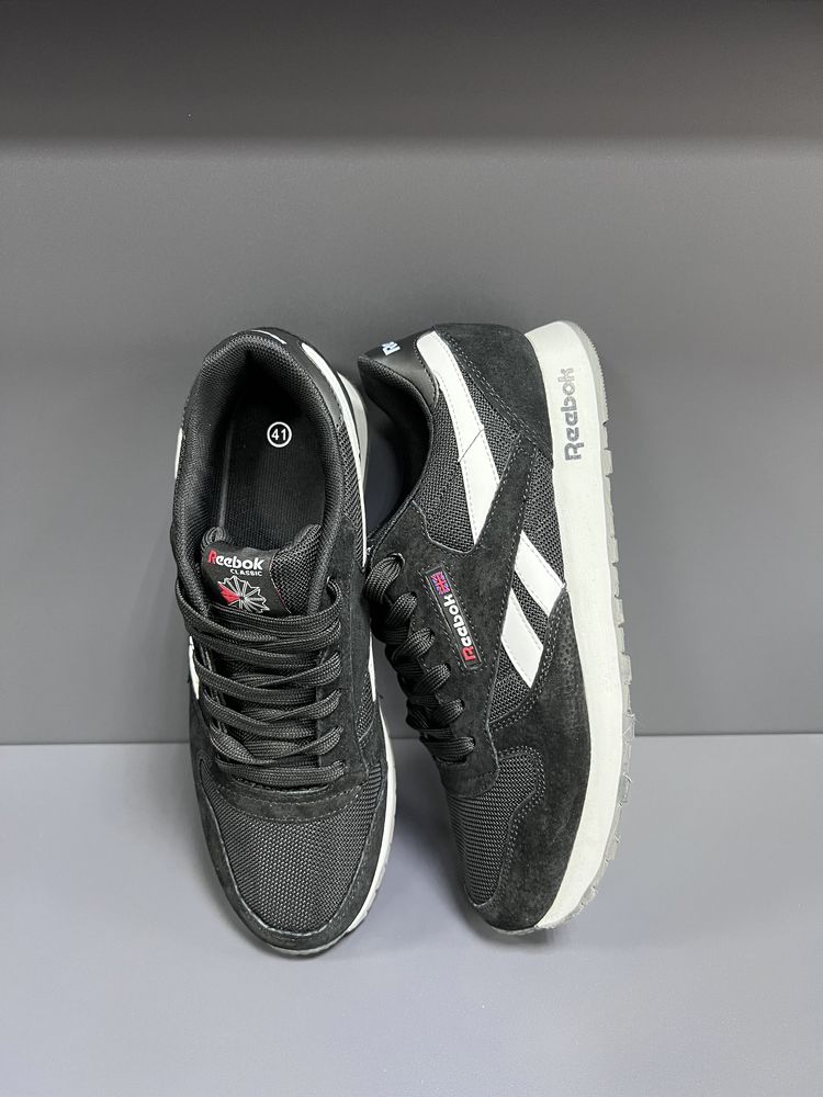 Мужские кроссовки Reebok Classic рібок чоловічі кросівки замша тестиль ...
