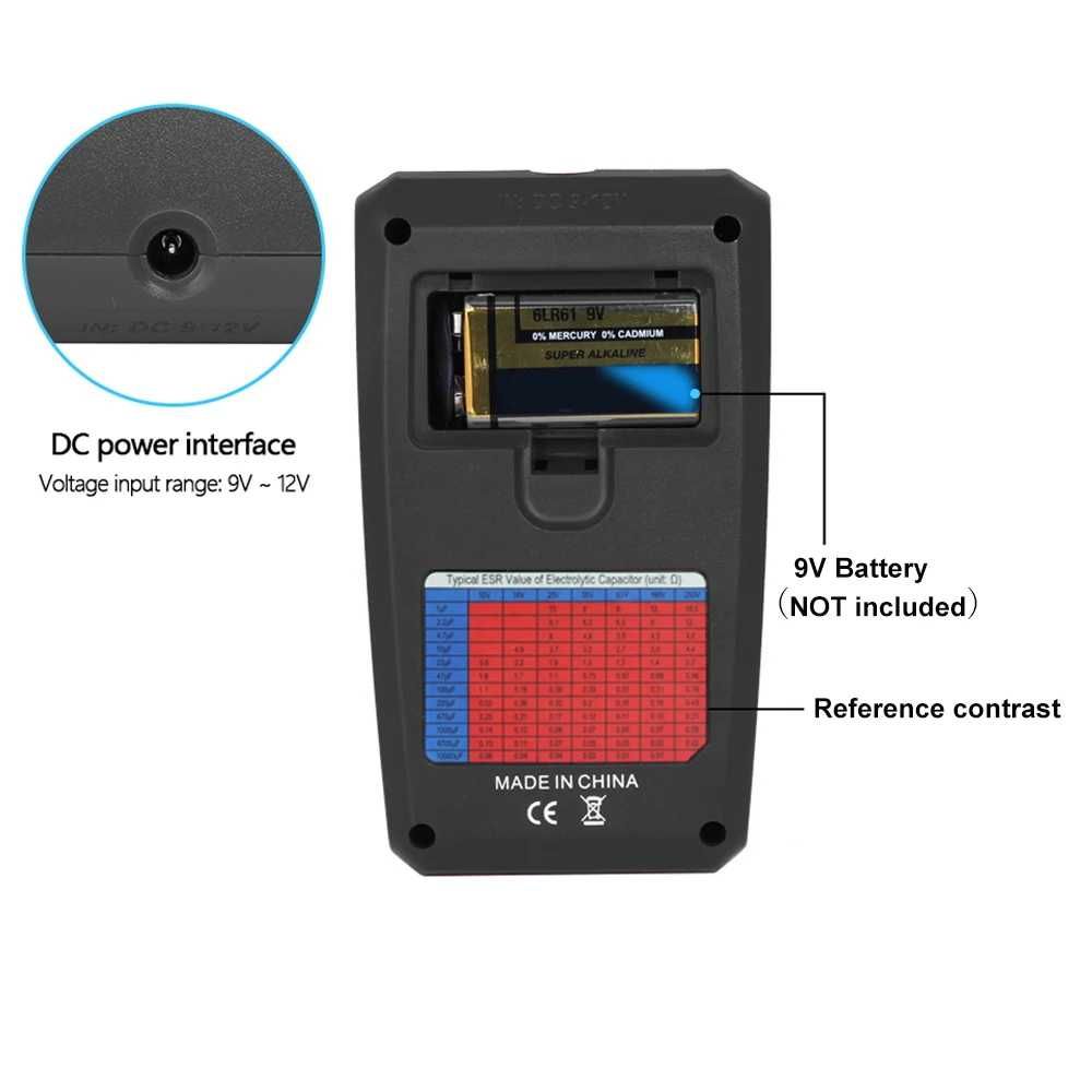 Тестер электронных компонентов BSIDE ESR02 Pro, ESR-meter рус. инстр ... Тестер электронных компонентов BSIDE ESR02 Pro, ESR-meter рус. инстр ...
