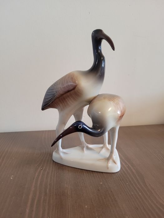 Figurka porcelanowa Hollohaza Ibisy Węgry Warszawa Ursus • OLX.pl