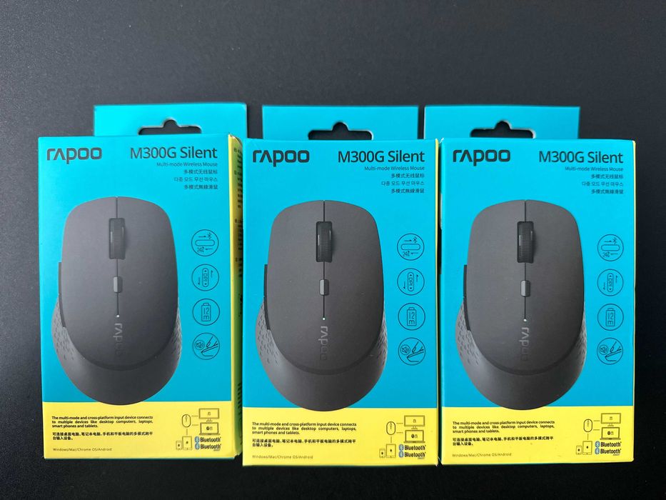 Миша Rapoo M300G Silent Bluetooth Wireless: 639 грн. - Периферійні пристрої Обухів на Olx