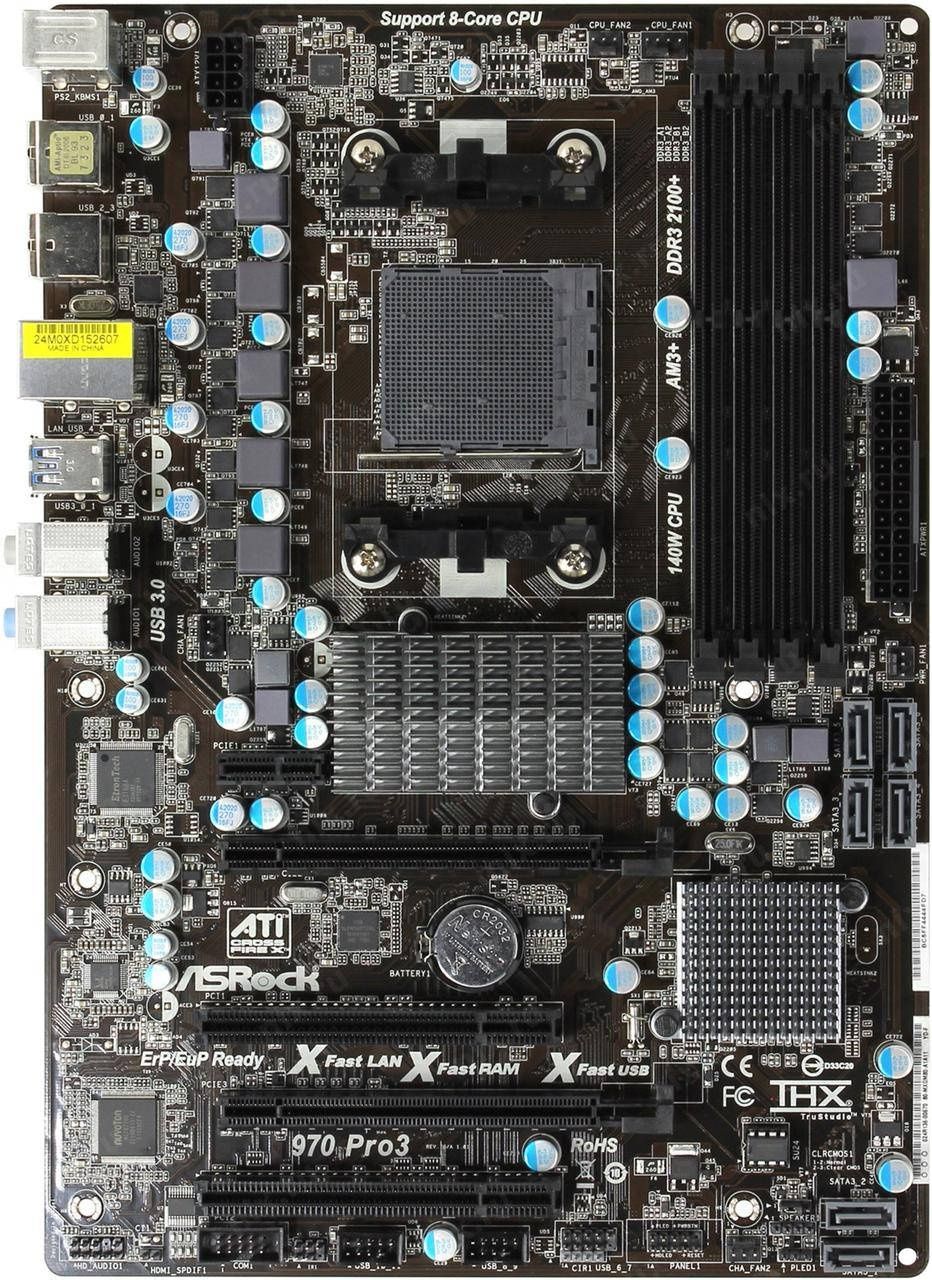 Материнська плата AsRock 970M Pro3: 924 грн. - Комплектуючі та ...