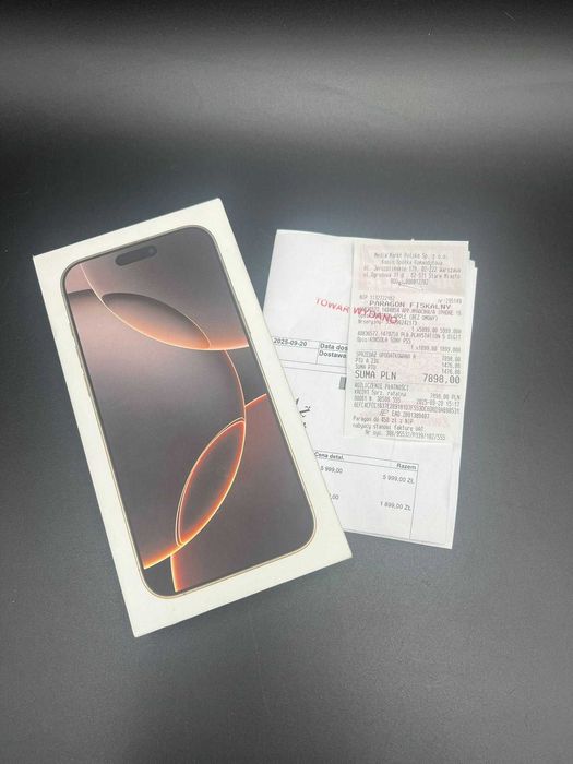 Smartfon APPLE iPhone 16 Pro Max 5G 256GB zapakowany fab. Konin • OLX.pl