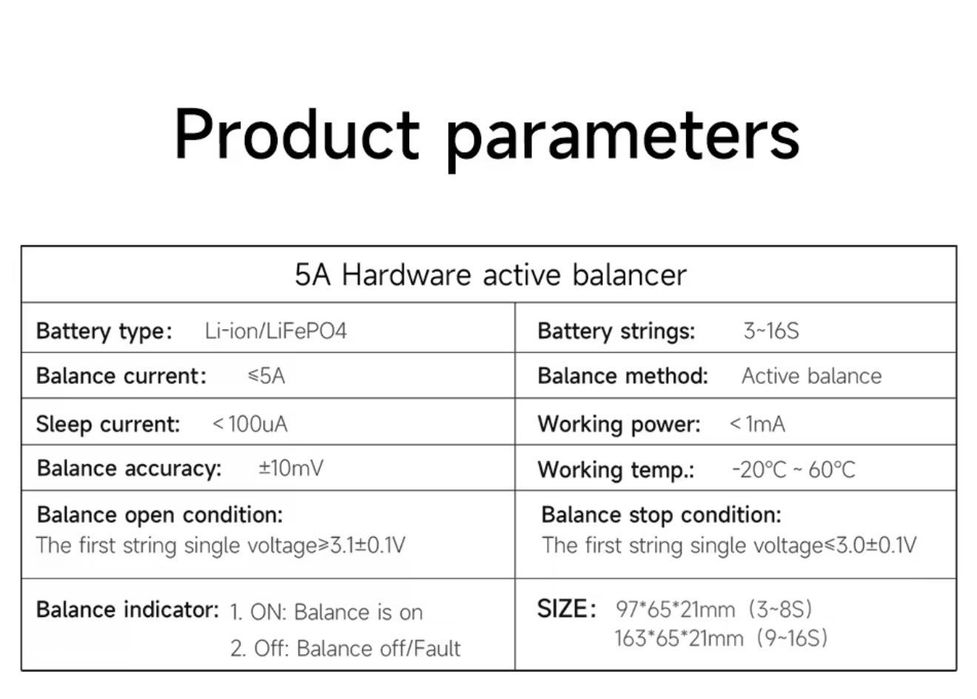 Daly BMS active balance module: 2 500 грн. - Батарейки / акумулятори ...