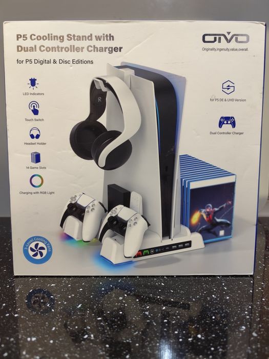 Зарядна док станція для PS 5: 1 250 грн. - Зарядні пристрої та док-станції Новодністровськ на Olx