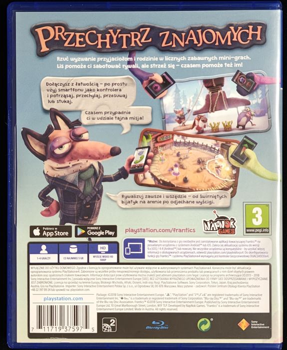Frantics PL Dubbing po polsku na PS4 i PS5 Gra z funkcją PlayLink ...