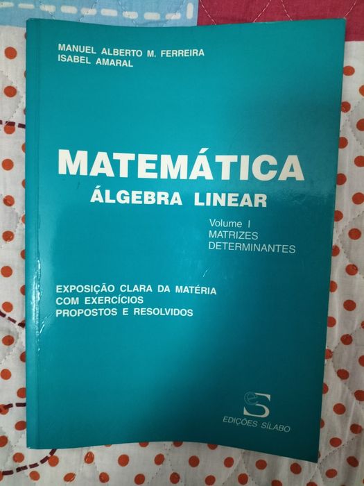 Livro Matemática Álgebra Linear volume 1 Em bom estado São Martinho Do Bispo E Ribeira De Frades ...