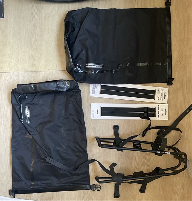 Bagażnik rowerowy Focus Adventure Rack + Ortlieb Drybag 12L + Restrap ...