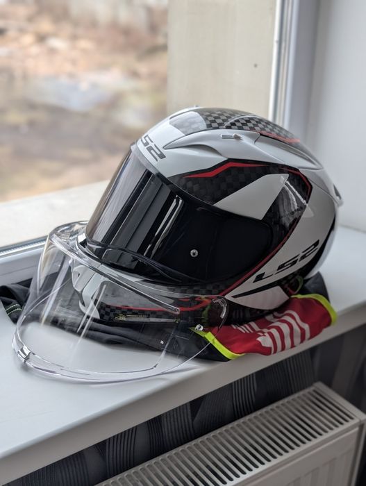 Мотошлем LS2 Arrow Carbon М + 2 візора (agv shoei hjc icon ruroc mt ...
