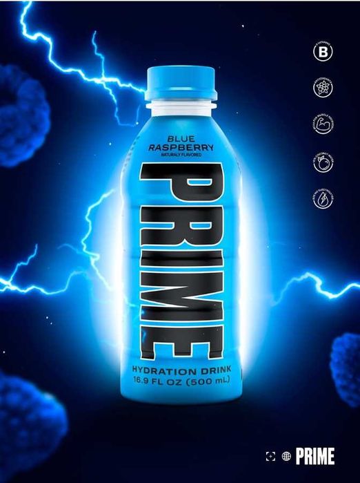 Prime Hydration Logan Paul x KSI, Blue Raspberry - NOVA e POR ABRIR ...