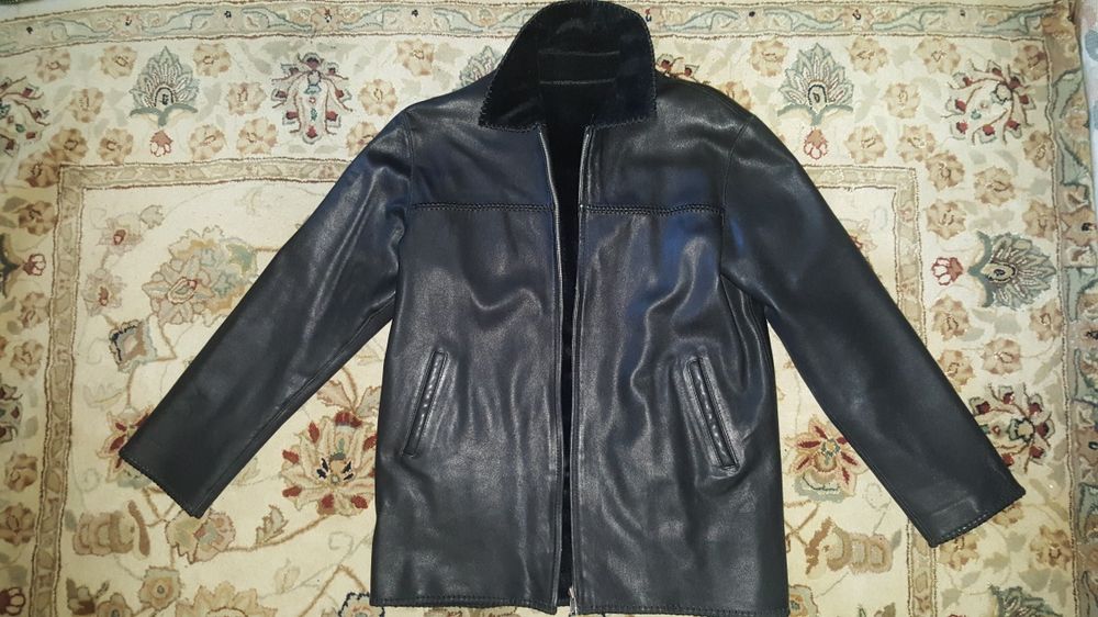 Куртка кожаная Italy, куртка Zara Man , пальто Pierre Carlos, Tribor ...