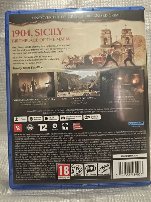 Mafia the old country PS5: 1 350 грн. - Ігри для приставок Вінниця на Olx