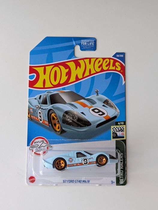 Hot wheels gulf ford 67 gt40 mk iv хот вілс гульф галф Форд гт: 299 грн ...