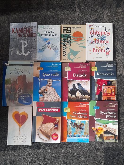 Lektury GREG, Pan Tadeusz, Syzyfowe prace, Dziady, Zemsta, Syzyfowe pr ...
