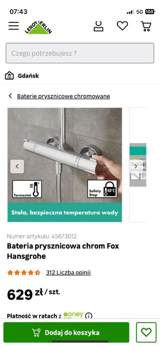 Hansgrohe/Grohe 2 baterie prysznic, ,umywalkowa sluchawka Nowe. Zestaw ...