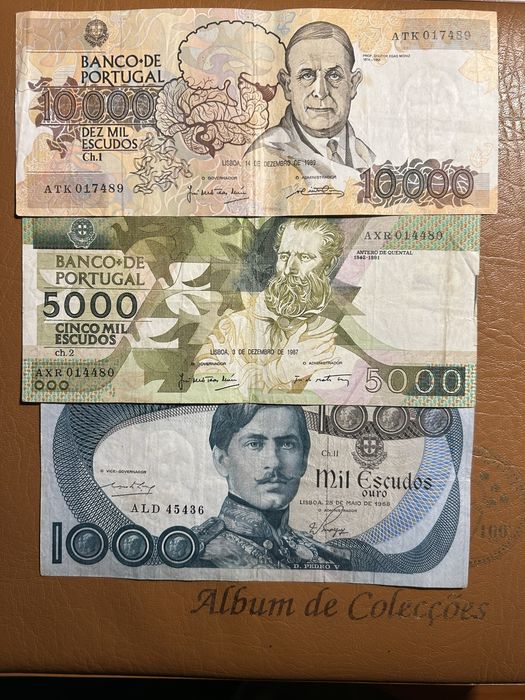 Notas escudos Portuguesas Alcabideche • OLX.pt