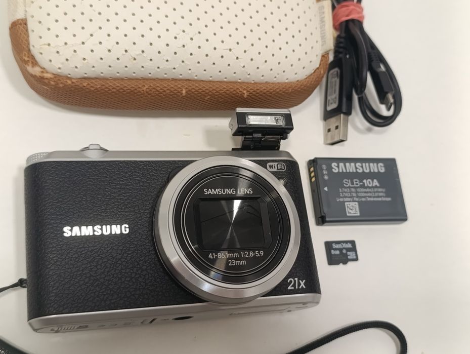 Aparat cyfrowy SAMSUNG WB352F WiFi NFC DOTYK zoom x21 manual fHD BDB ...