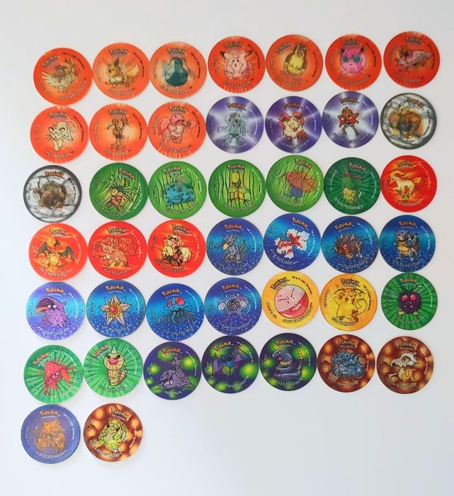 Pokemon Tazo Set 1 3D, pokemon Taso, polish Tazo, retro taso, pokemon ...