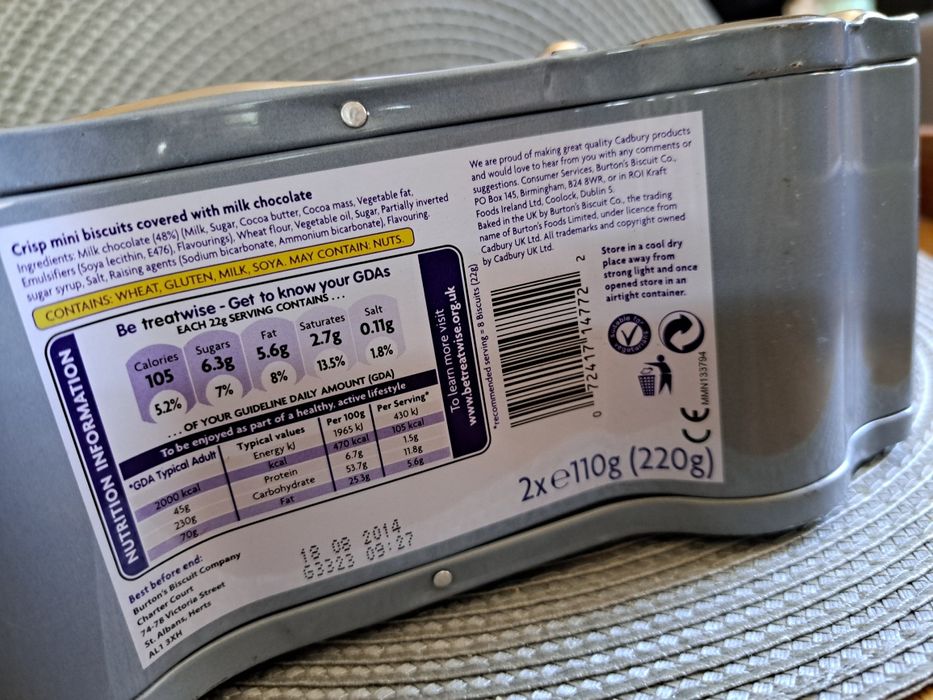 Auto kolekcjonerska puszka Cadbury's mini fingers vintage kolekcje Nowy ...