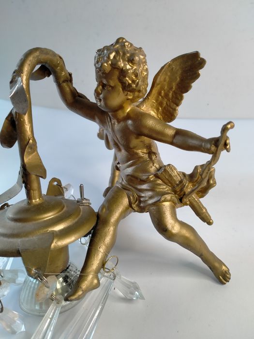 Kinkiet mosiężny anioł herubin vintage retro Ruda Śląska • OLX.pl