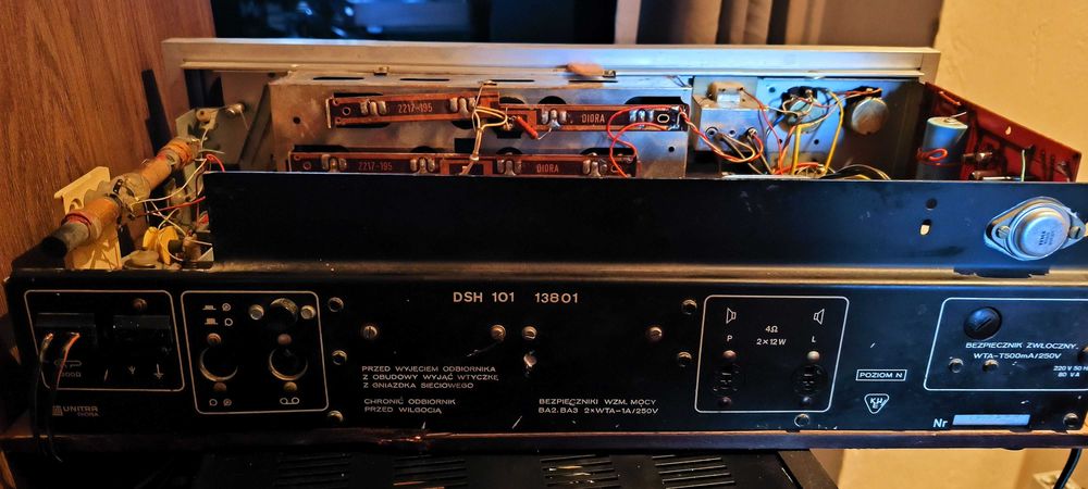 Amplituner Elizabeth DSH 101 Unitra-Diora sprawny i oryginalny Sanyo ...