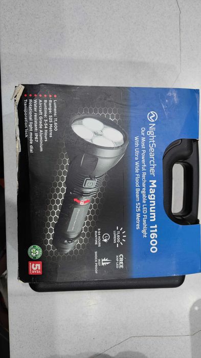 Magnum 11600 – ultrajasna, super mocna, latarka LED Kluczbork • OLX.pl