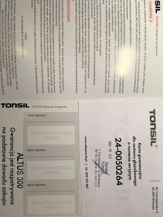 Kolumna Podłogowa Tonsil Altus 300 Szeligi • OLX.pl