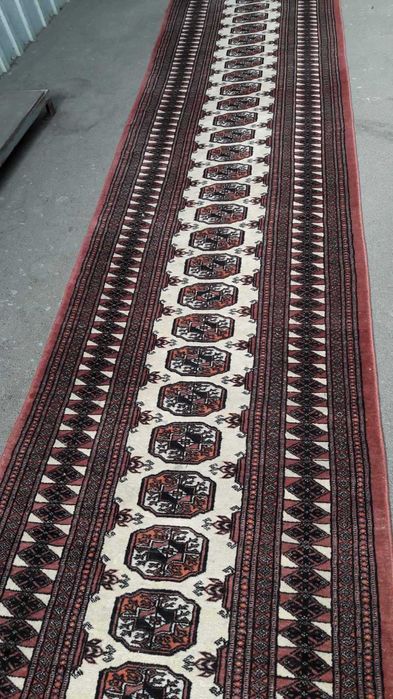 Редкий ковер ручной работы натуральная шерсть Пакистан 5 метр на 80 см ...