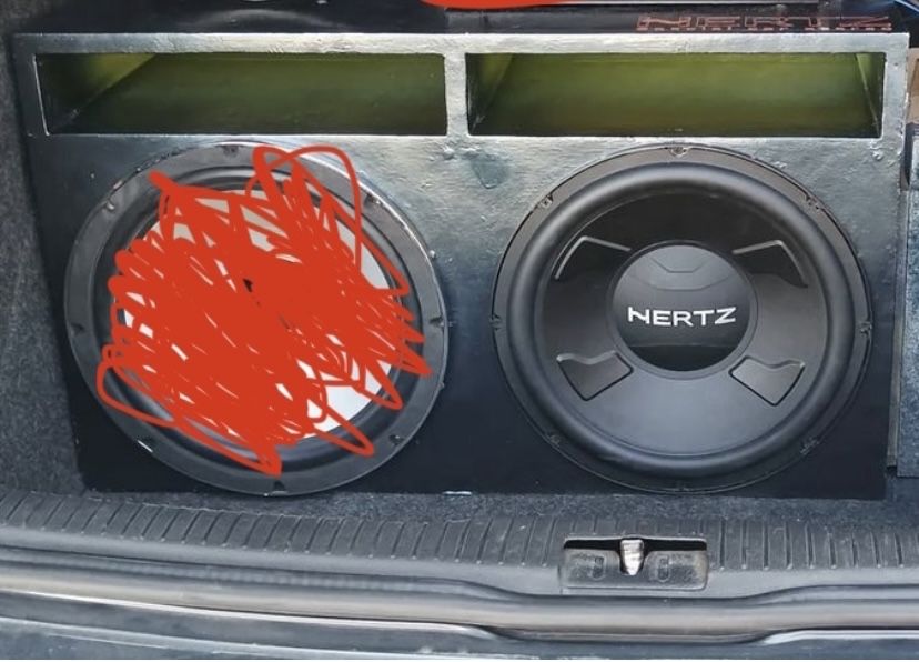 Sub hertz + caixa de som para 2subs de 12” Ramalhal • OLX Portugal