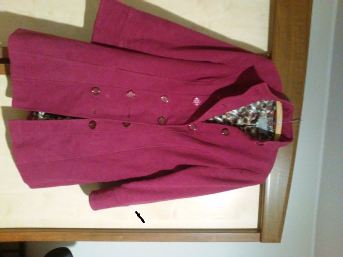 Płaszcz w pięknym kolorze- PER UNA roz.18/46 Starogard Gdański • OLX.pl