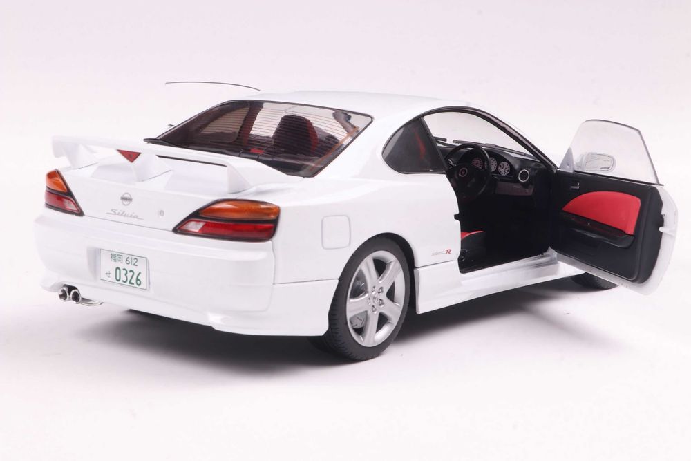 Nissan Silvia S15 Spec-R Aero 1999 Aspen white Solido 1:18 Sandomierz ...
