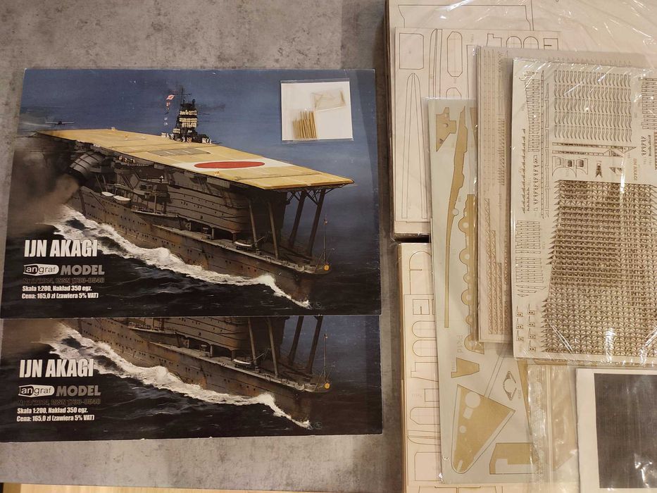 Answer IJN AKAGI model kartonowy 1:200 zestaw OFFSET Kraków Prądnik ...